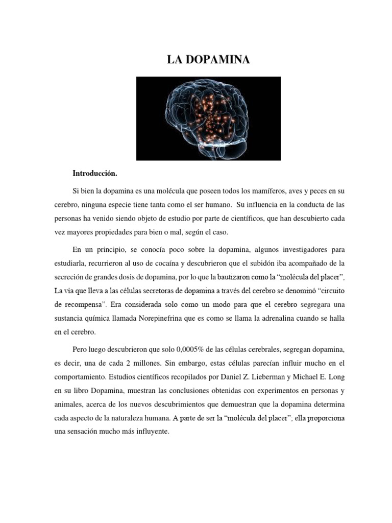 La Dopamina Pdf Amor Dopamina