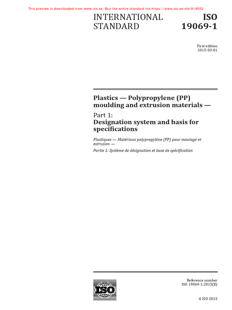ISO - 19069 - 1 - 2015 - EN - PP Part | PDF | International ...