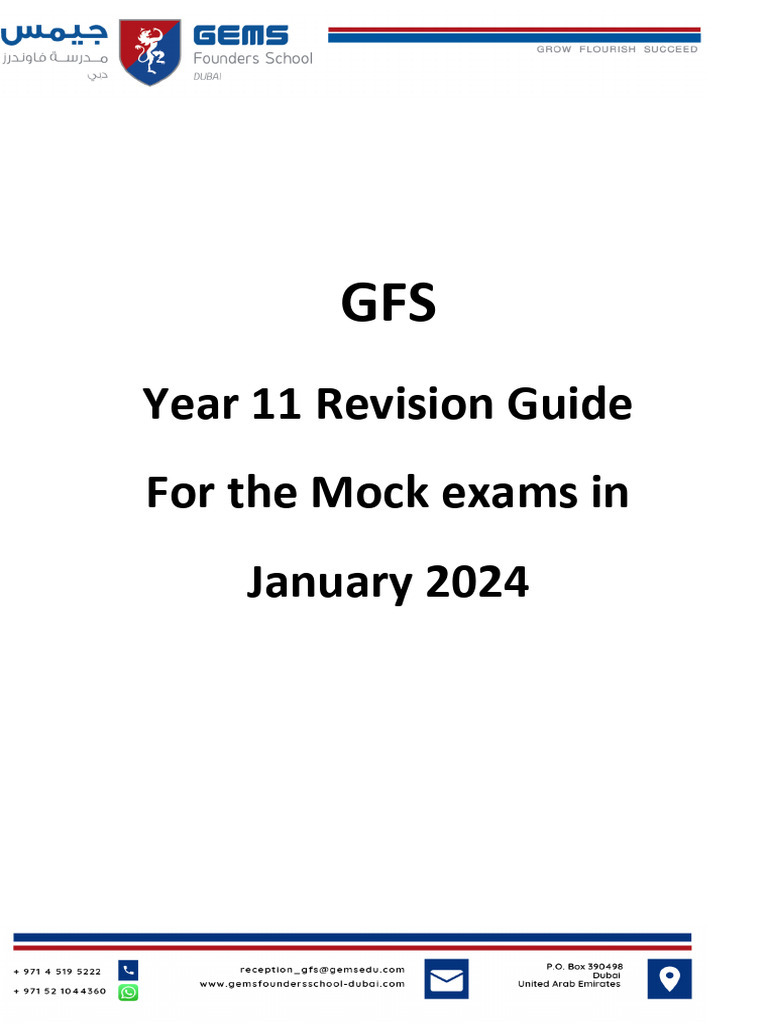 Year 11 Revision Guide Pdf Physical Fitness