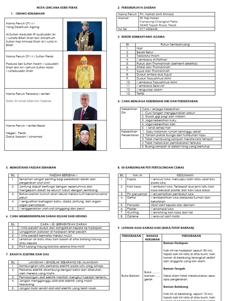 Nota Lencana Keris Perak Log Biru - Adc PKK BPM | PDF