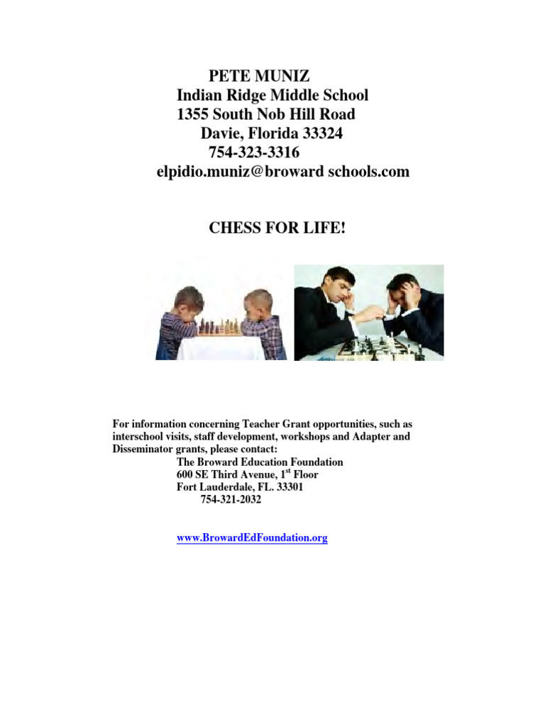 Chess For Life | PDF | Chess Strategy | Chess