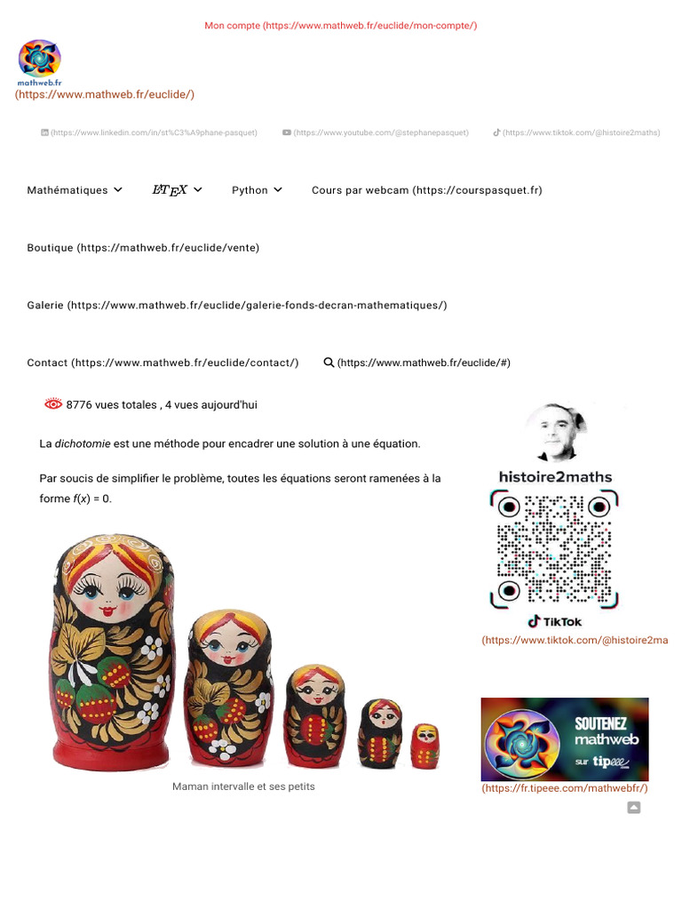 Algorithme de Dichotomie en Python | PDF | Fonction monotone | Analyse ...