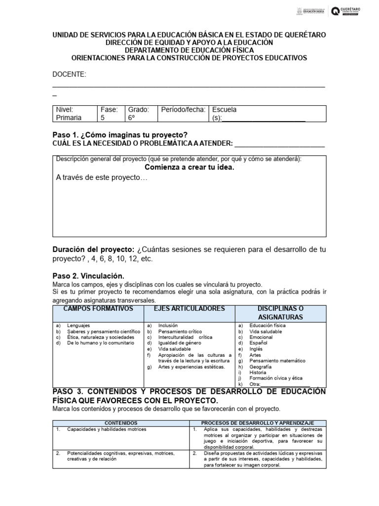 Proyectos Educativos para Primaria 6º | PDF | Aprendizaje | Creatividad