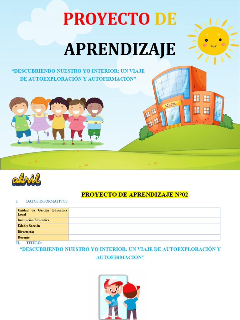 (U) Proyecto de Aprendizaje Abril 2 2024 | PDF | Aprendizaje | Observación