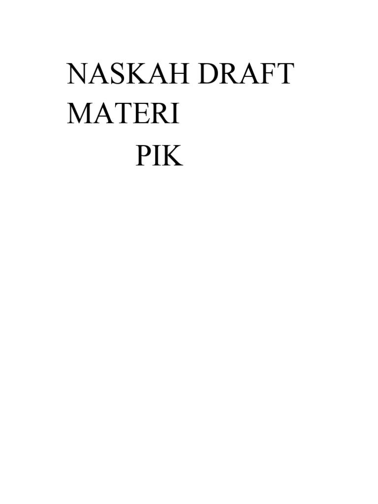 Latihan Soal Pik | PDF