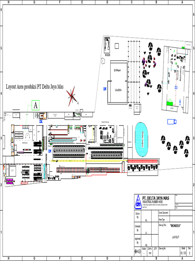 GA LAYOUT PRODUKSI DJM | PDF