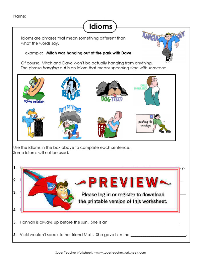 Idioms 1 | PDF | General Fiction