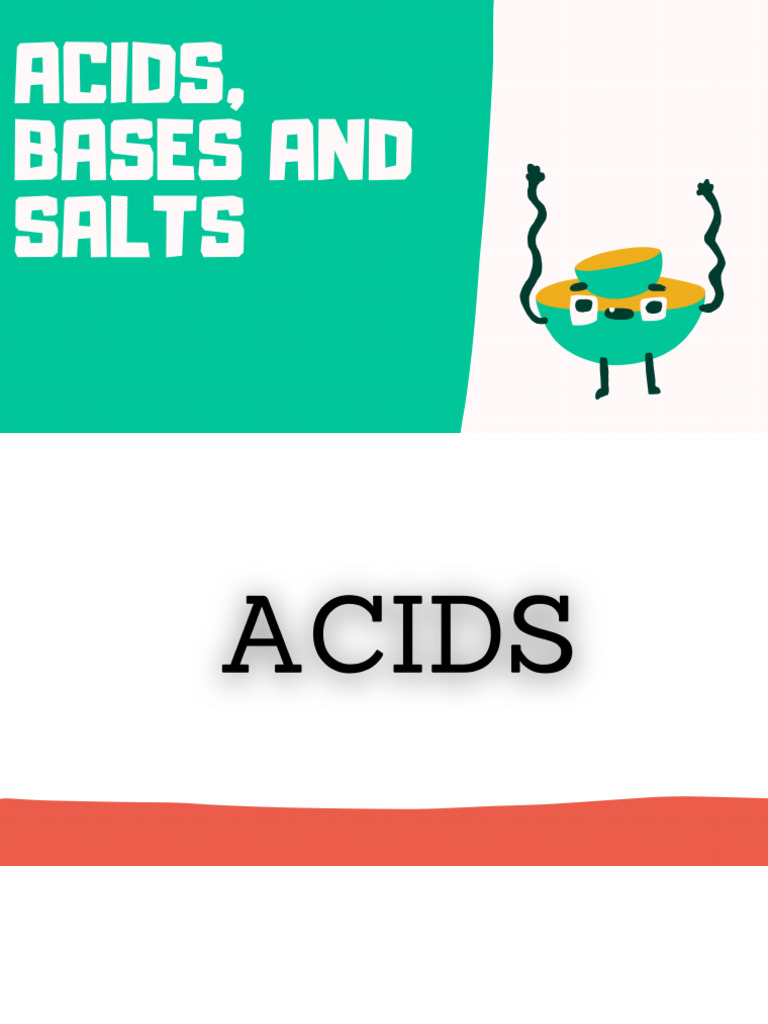 Acids, Bases and Salts | PDF