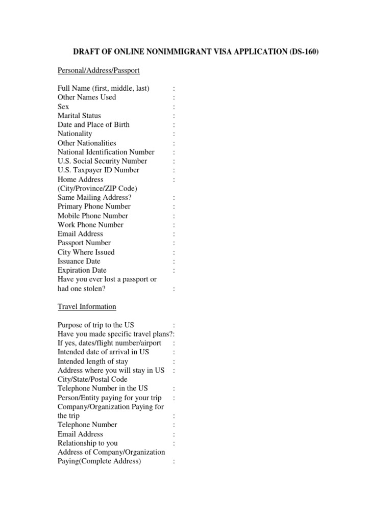US Draft for applications | PDF | Travel Visa | Passport
