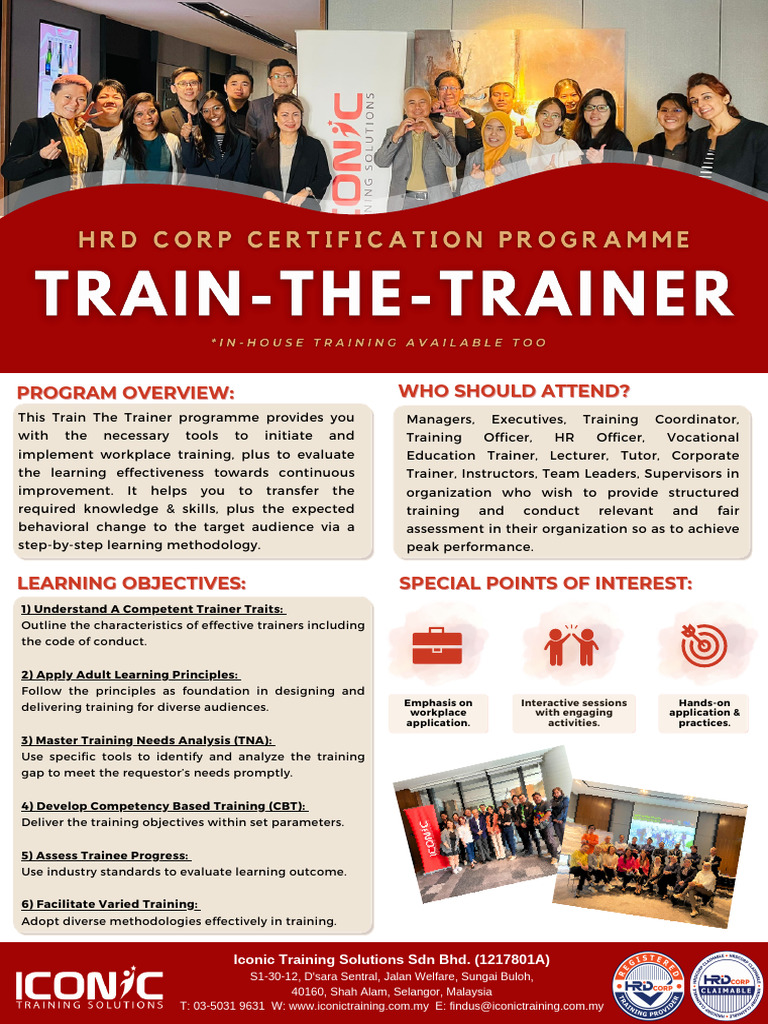 TTT_ICONIC TRAINING (GENERAL) (1) | PDF | Learning | Methodology