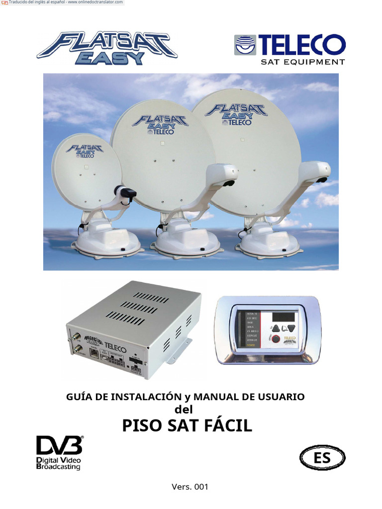 FLAT SAT EASY - En.es | PDF | Conector eléctrico | Fuente de alimentación