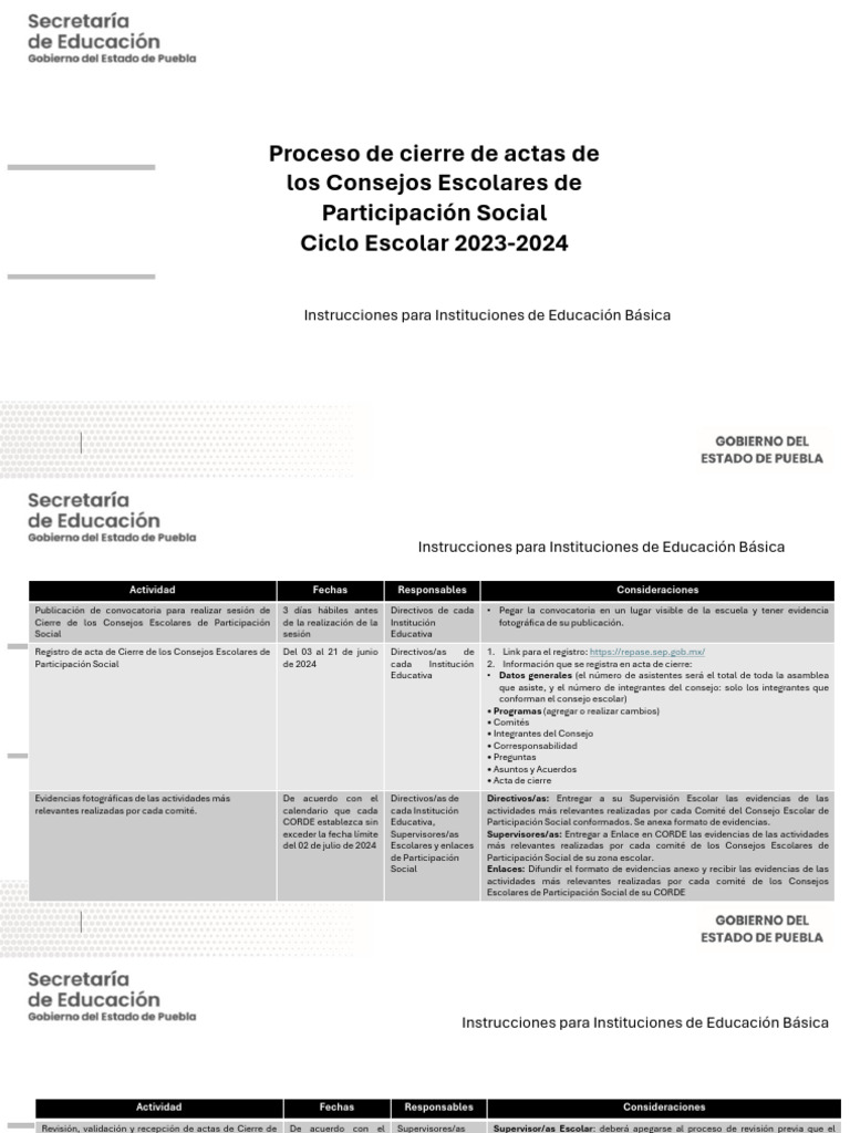 Proceso de Sesión de Cierre CEPSE Edu. Básica-1 | PDF | Educación primaria