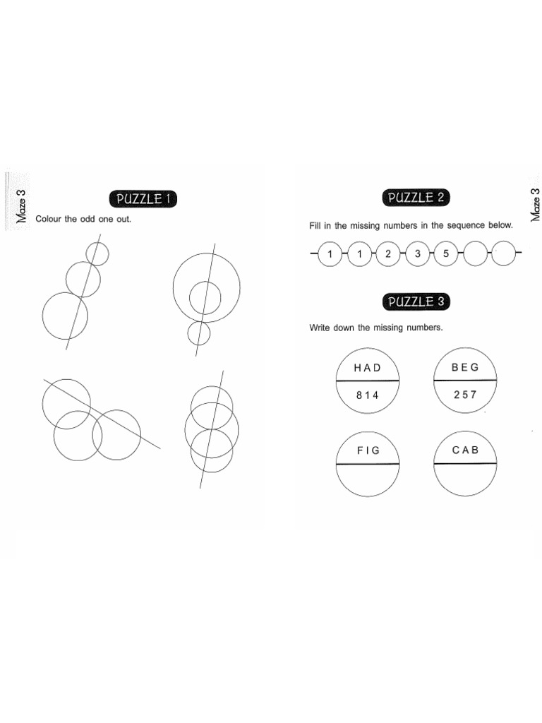 Casco IQ Math Level 1 Maze 3 | PDF