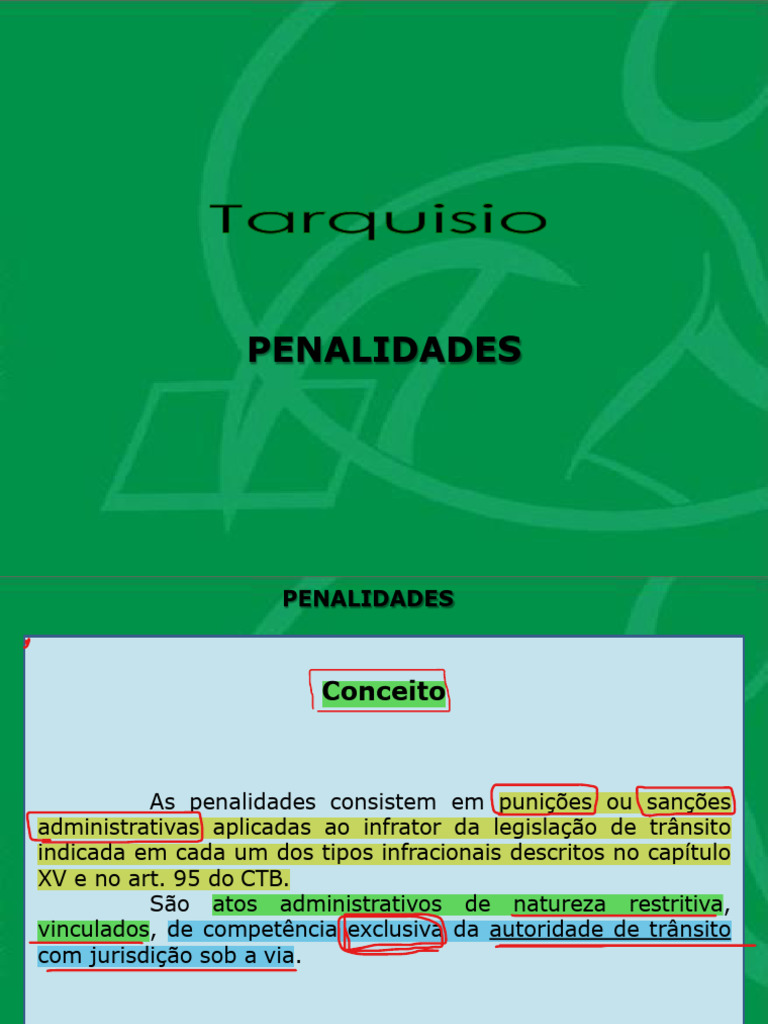Penalidades de Trânsito no CTB | PDF | Transporte