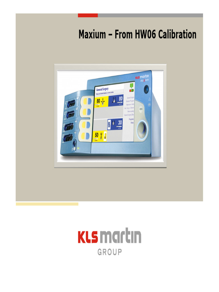 Maxium Calibration Procedure Guide | PDF | Calibration | Electrical ...