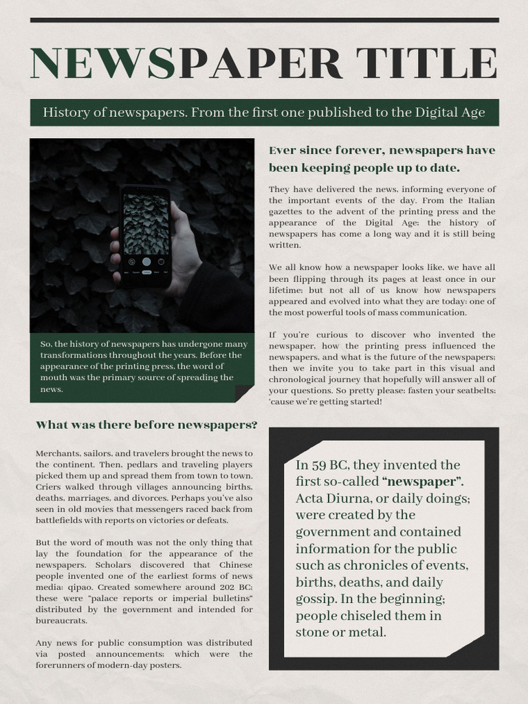 Newspaper | PDF | Newspapers | News