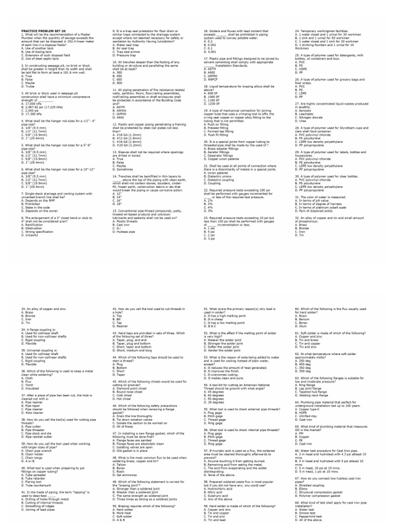 Practice Problem Set 20 Pdf