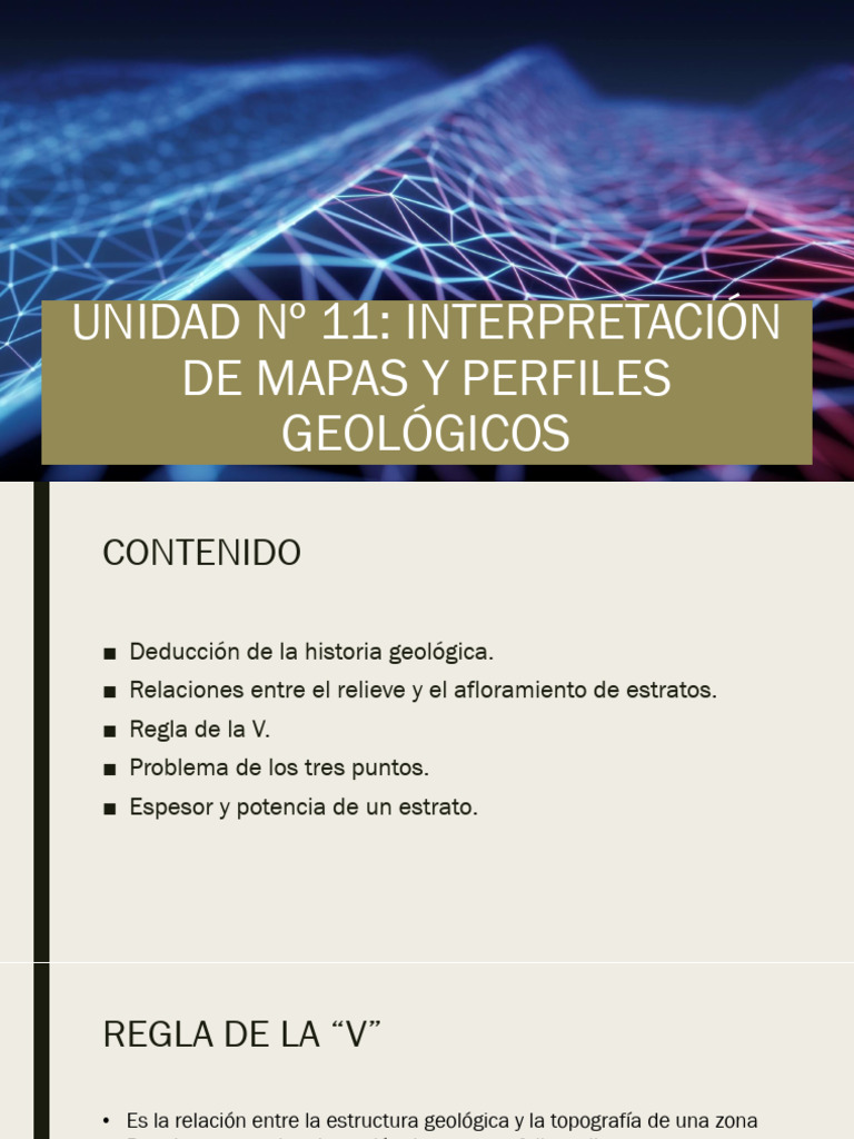 Unidad #11 - INTERPRETACIÓN DE MAPAS Y PERFILES GEOLÓGICOS | PDF ...