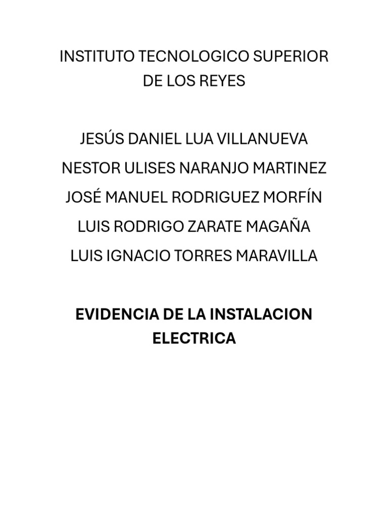 Video de Instalación Eléctrica | PDF