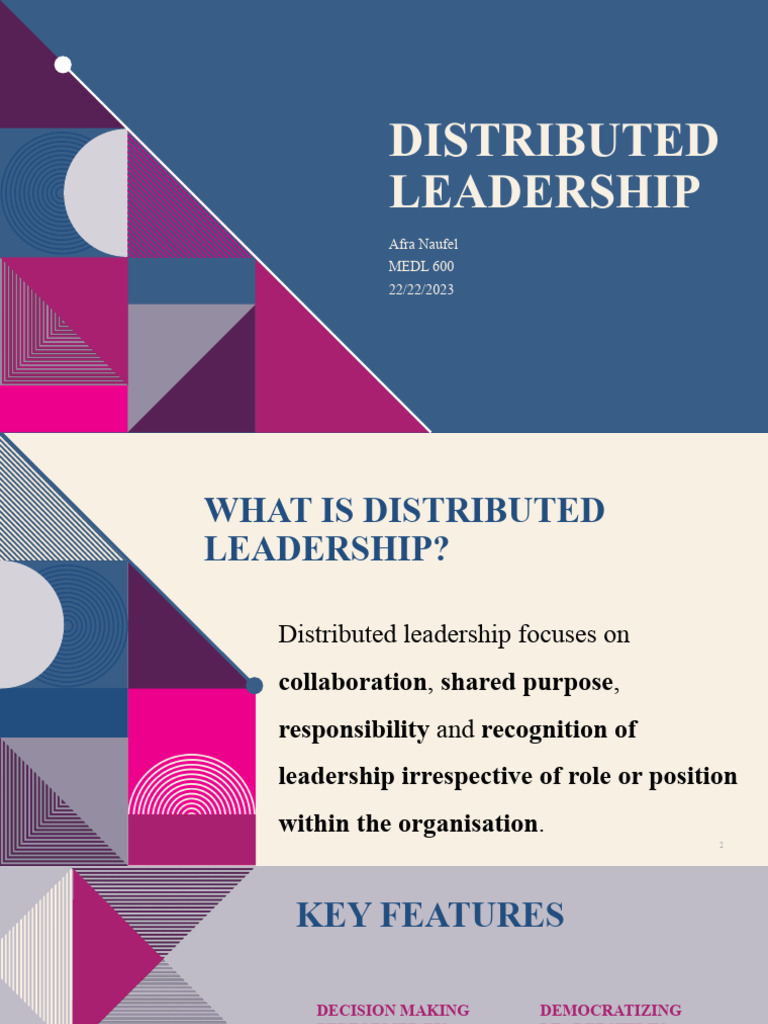 MEDL 600 - Distributed Leadership | PDF