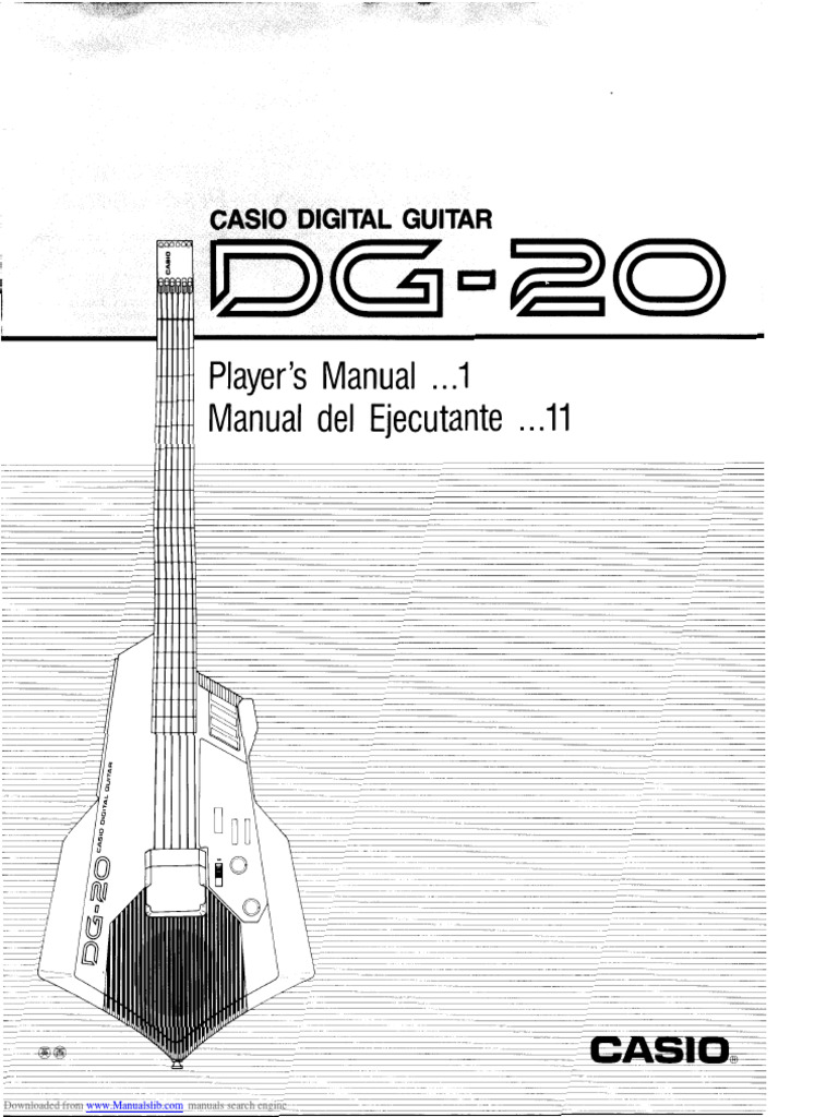 Casio Dg20 Player Manual | PDF | String Instruments | Musical Instruments