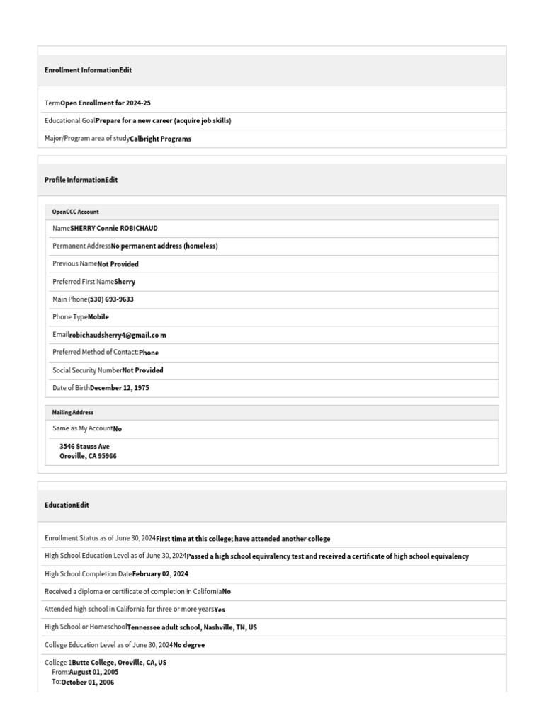 Calbright College Enrollment Profile | PDF | General Educational ...
