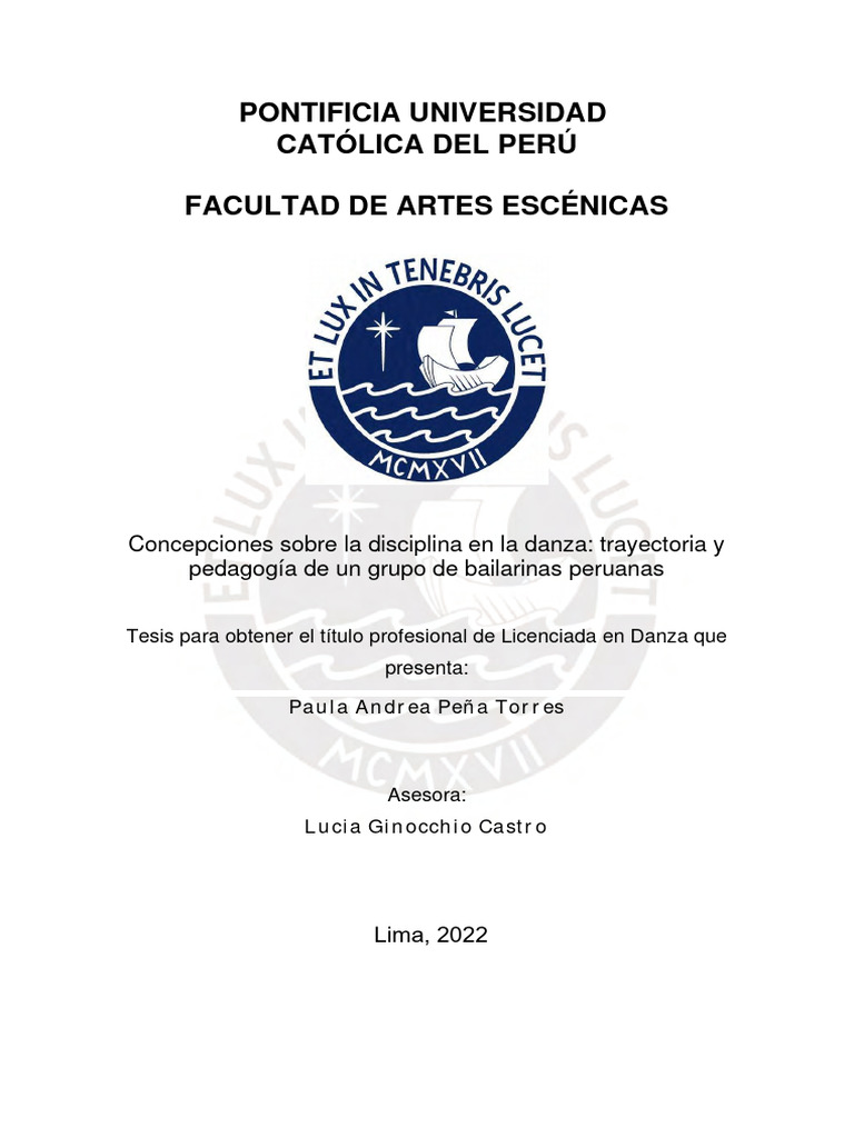 Peña Torres Paula Andrea Lic.1 | PDF | Bailes | Ballet