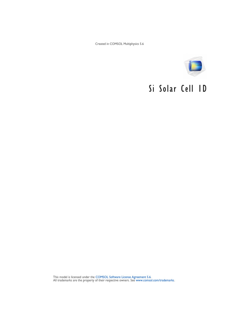 1D Silicon Solar Cell Simulation Guide | PDF | P–N Junction | Doping ...