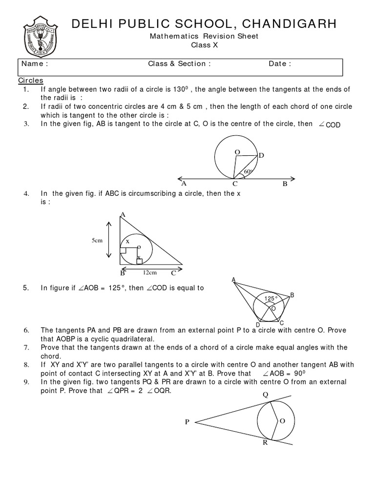 Circles Rev | PDF | Circle | Pi