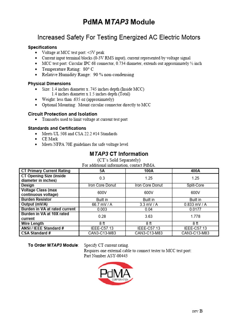 Motor Circuit Analyzer - MTAP3 | PDF | Electrical Engineering | Electricity