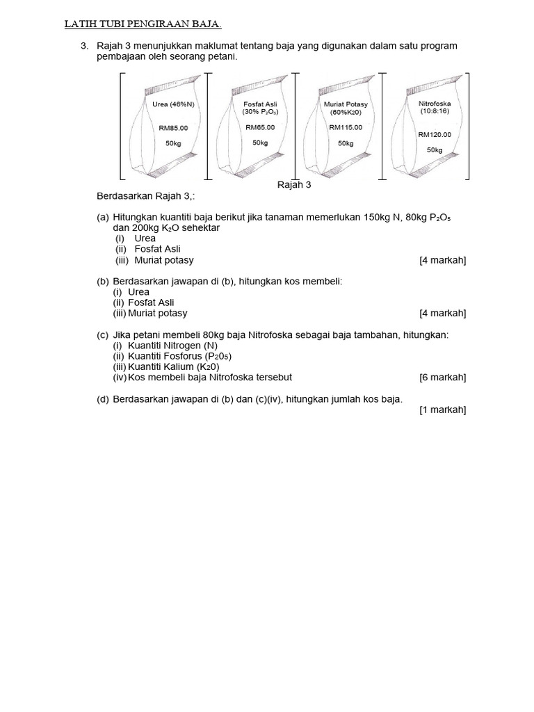 Latih Tubi Pengiraan Baja | PDF