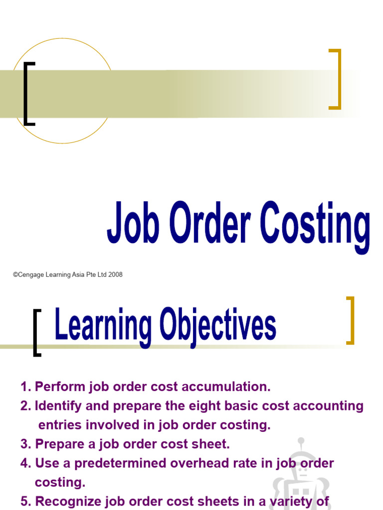Job Order Costing | PDF | Inventory | Debits And Credits