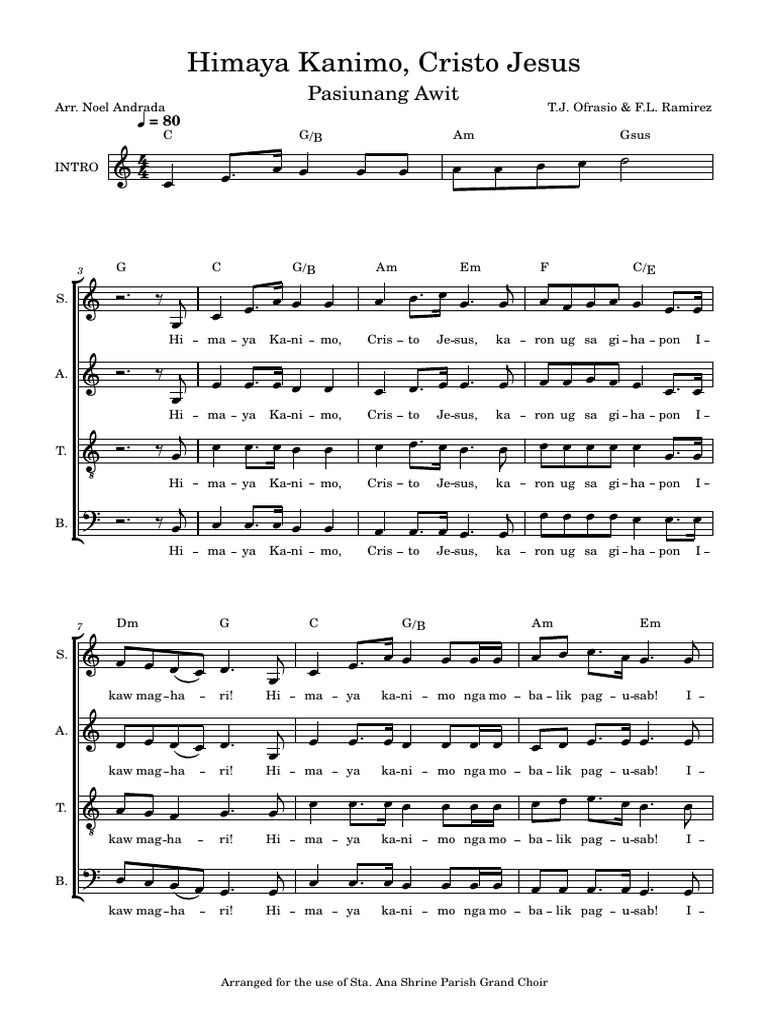 Himaya Kanimo, Cristo Jesus | PDF