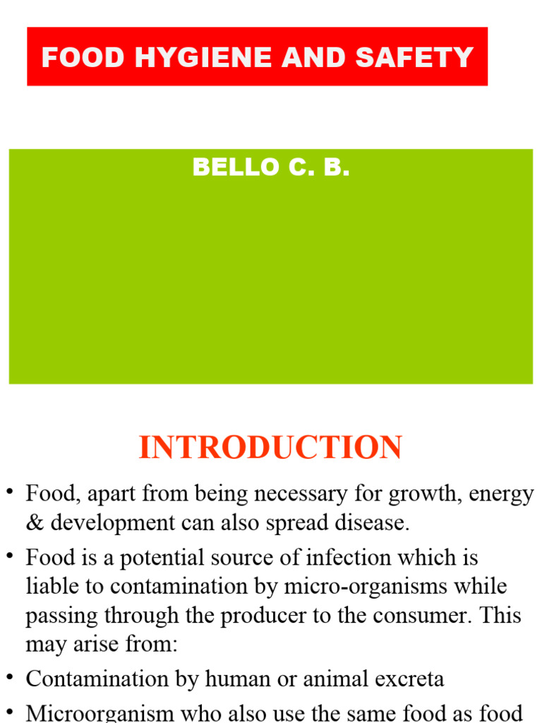 Food Safety and Hygiene | PDF | Foodborne Illness | Food Safety