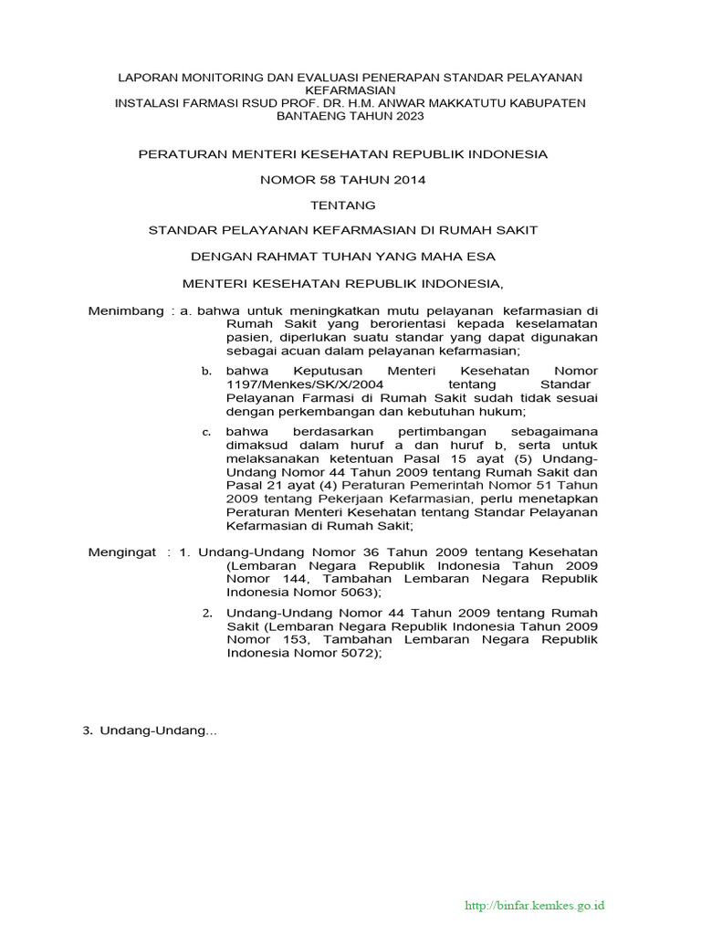 Laporan Monev 2023 | PDF