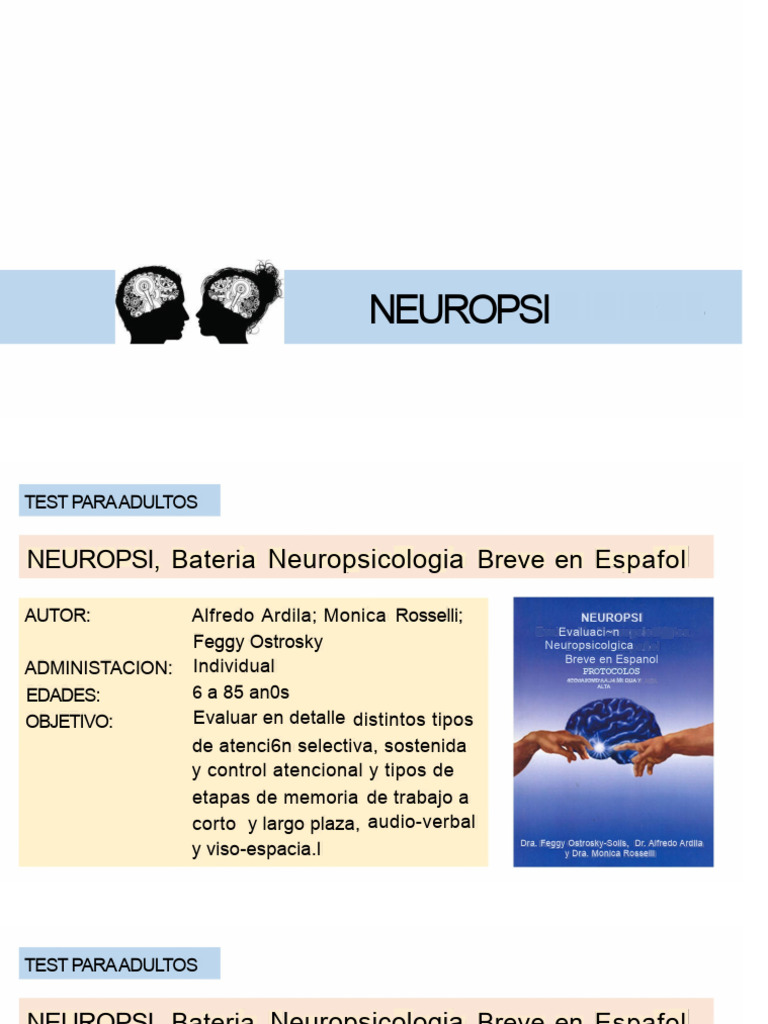 Neuropsi 2 Pdf