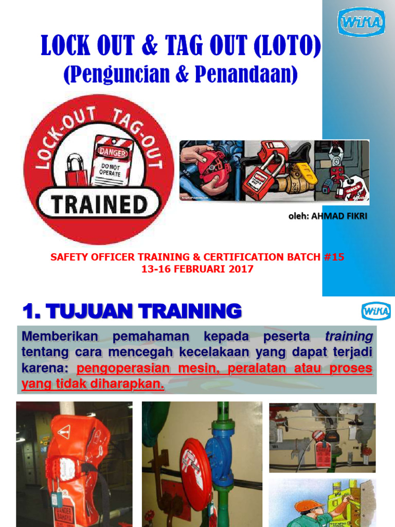 Materi K3 LOTO Training R-4 | PDF