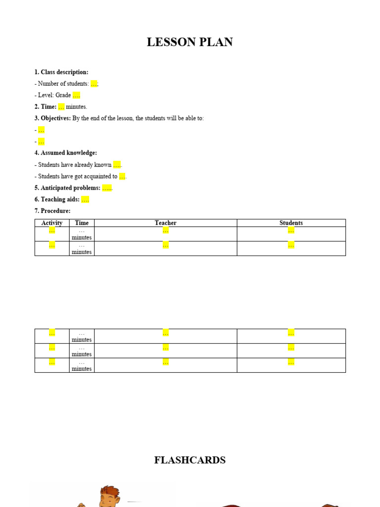 Sample Lesson Plan | PDF