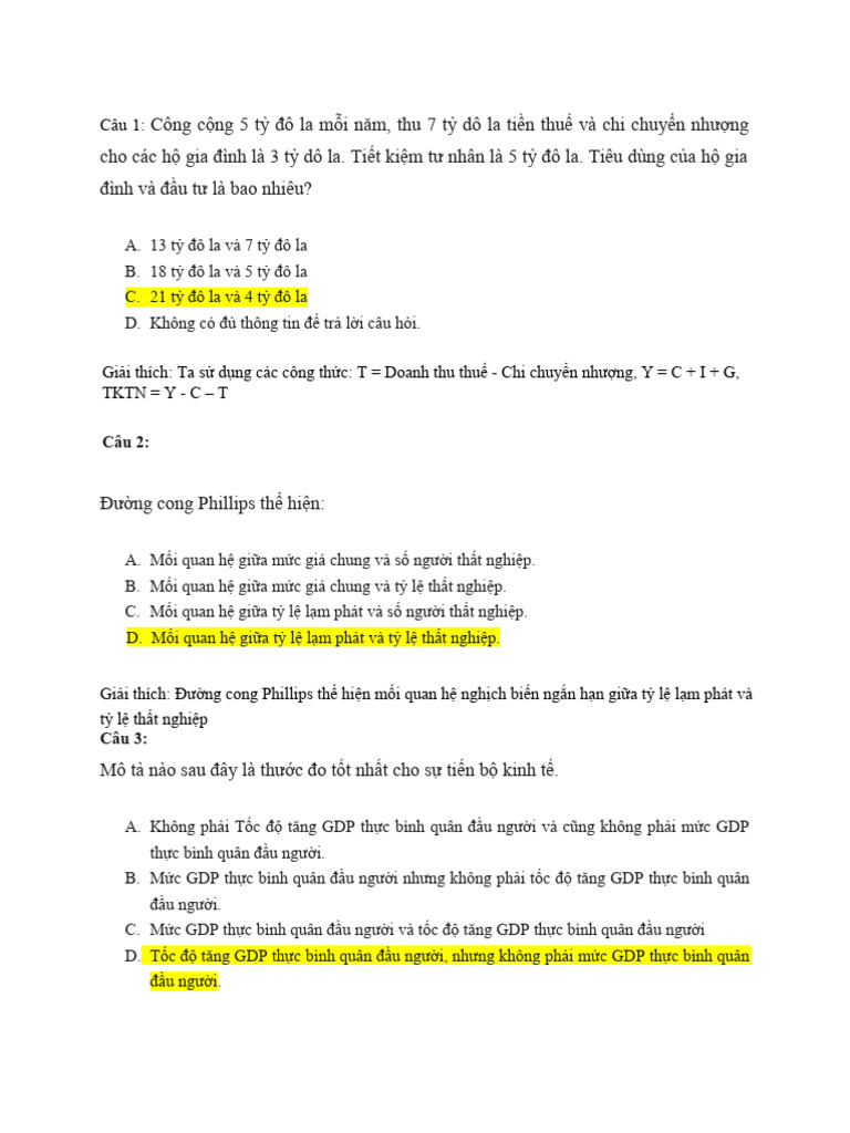 Đề Thi KTHP K48 2023 Ca 1 28 - 5 - 2023 Có Đáp Án Giải Thích | PDF