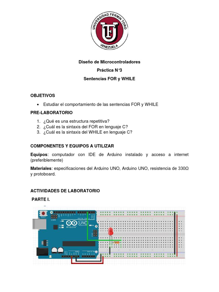 Practica 3 Arduino | PDF