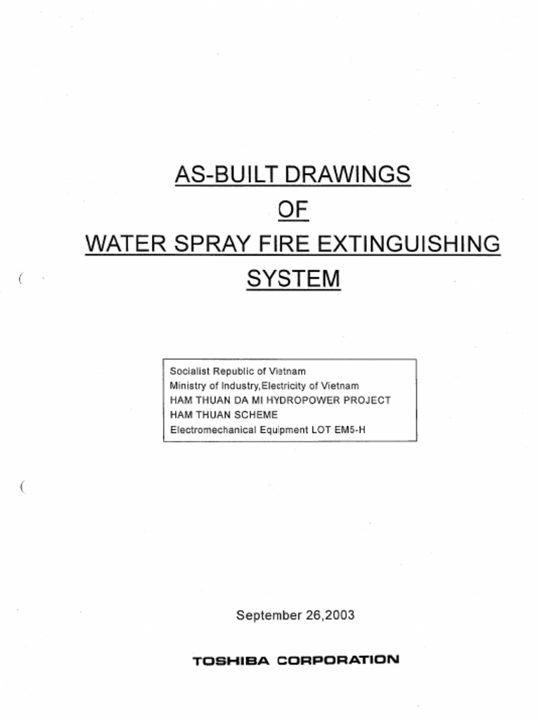 EM5-H-0052 Water Spray Fire Extinguishing System | PDF