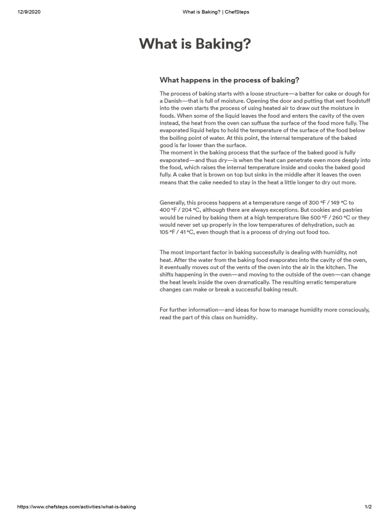 What Is Baking | Download Free PDF | Baking | Oven