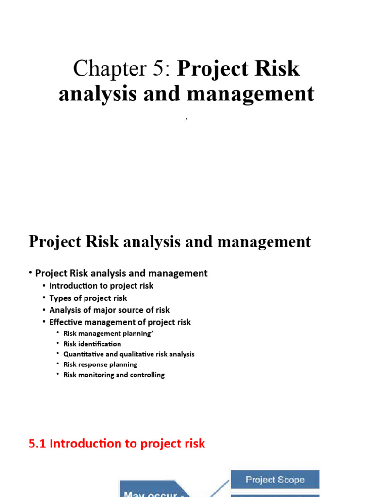 Chapter 5 Project Risk | Download Free PDF | Risk | Risk Management