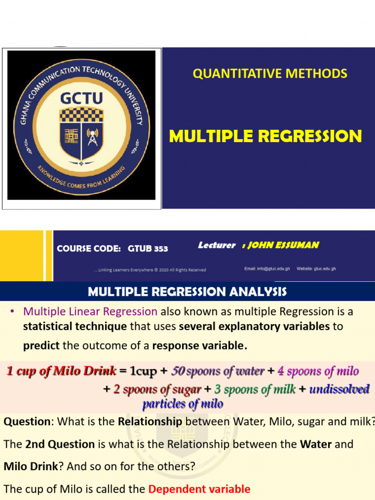 Multiple Regression | PDF | Coefficient Of Determination | Linear ... Multiple Regression | PDF | Coefficient Of Determination | Linear ...