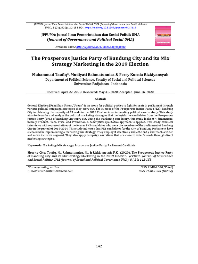Admin,+7.+Muhammad+Taufiq+Revisi Jppuma | PDF | Marketing | Elections