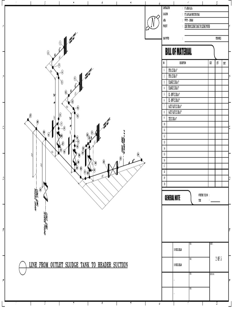 Line From Sludge Tank To Sludge Poun Bag 2 | PDF