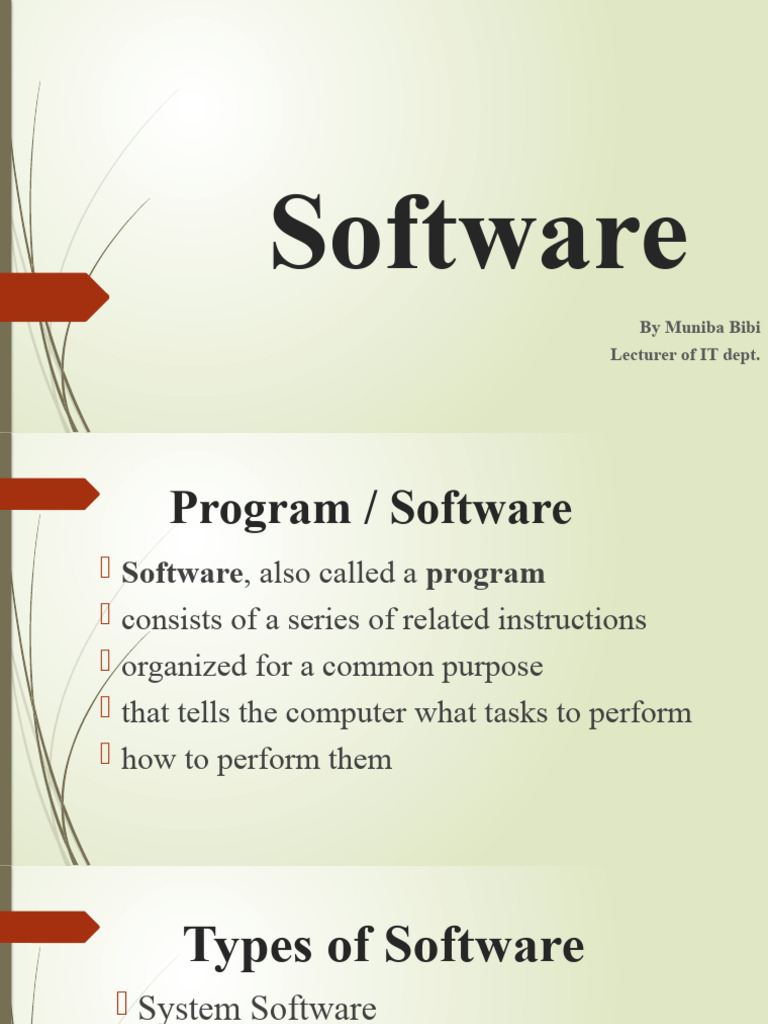 Lec 2 Software | PDF Lec 2 Software | PDF