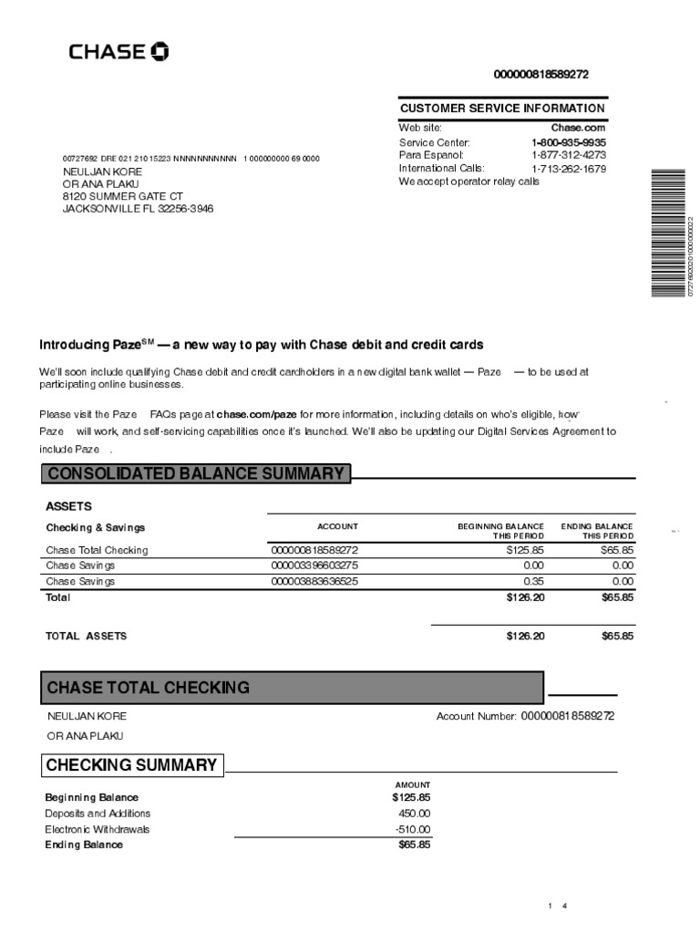 Statements 9272 | PDF | Overdraft | Fee