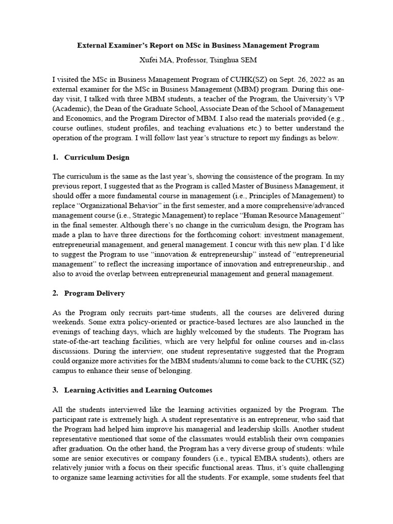 EE report_MBM_2022 | PDF | Entrepreneurship | Learning