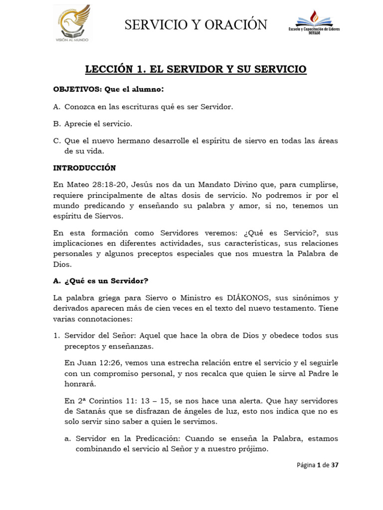 Servicio y Oracion Revo1 04-2024 | PDF | Oración | orador del Señor